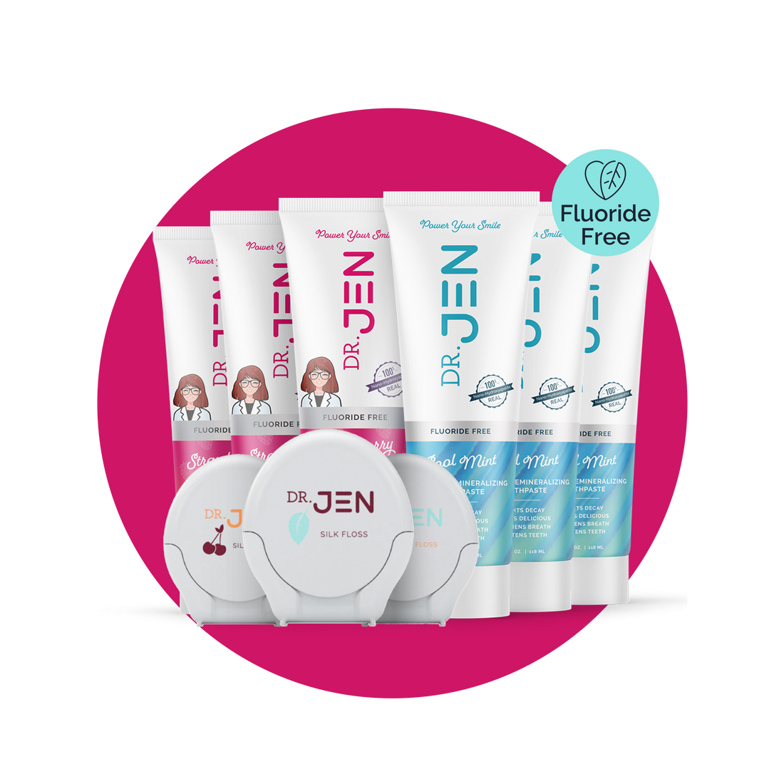 Dr. Jen Oral Care Products | Fluoride & Fluoride Free Dental Products