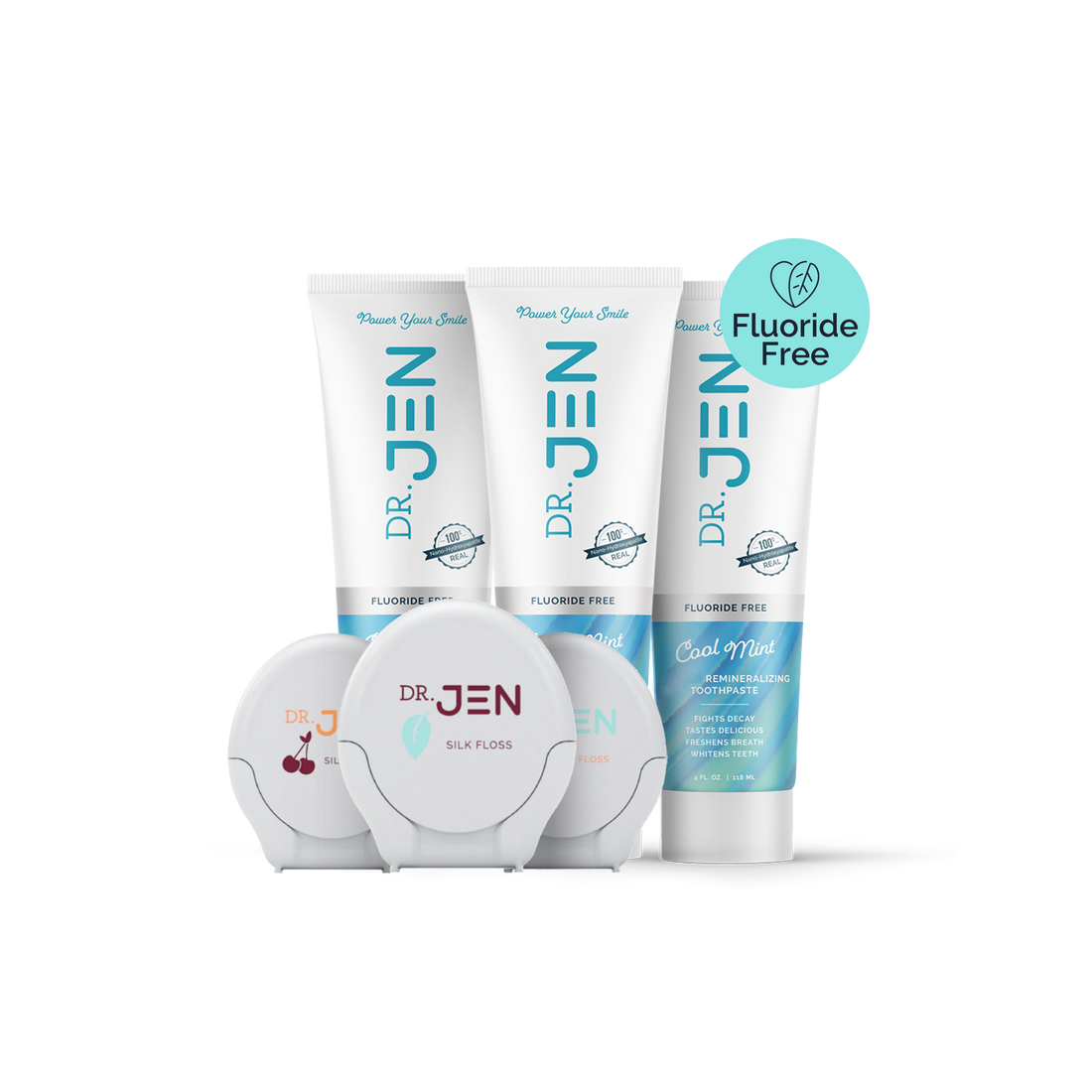 Dr. Jen Oral Care Products | Fluoride & Fluoride Free Dental Products
