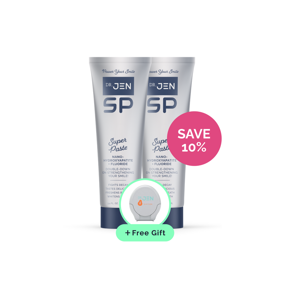 Super Paste Toothpaste with Fluoride + 10 % Nano-Hydroxyapatite